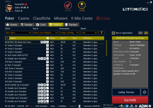 Guida pratica al poker di Lottomatica - Assopoker