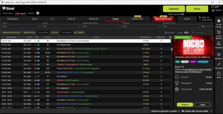 Sisal Poker, la mini guida: tutto sul nuovo client