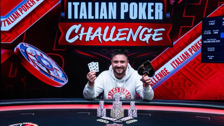 Italian Poker Challenge: deal a 3 nel Main, vince Nicastro